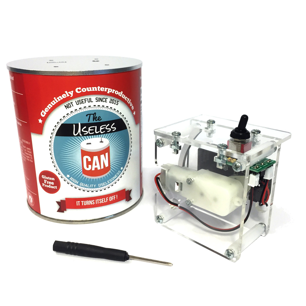 Useless Can - Fun kit successfully funded on Kickstarter - ITNX